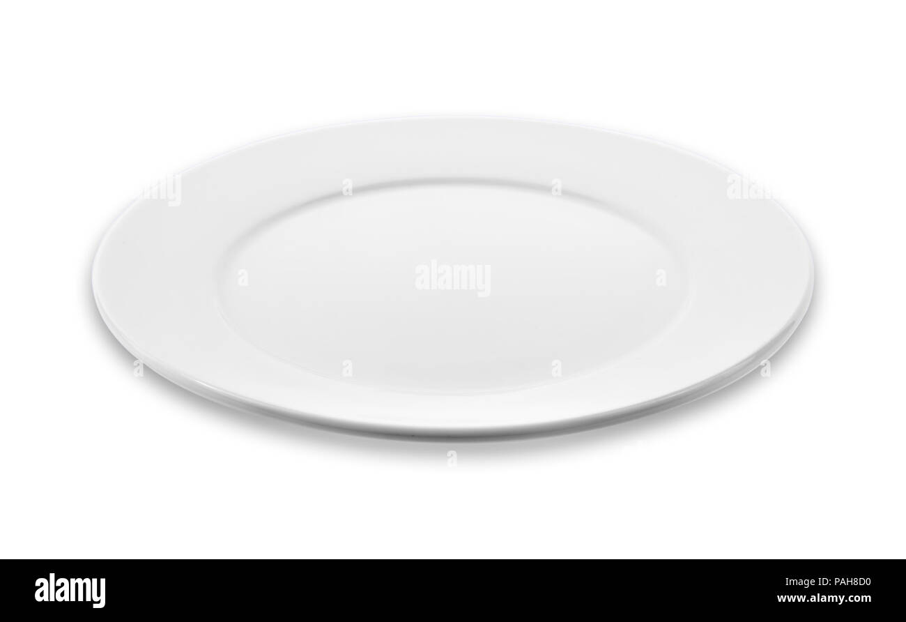 Empty white plate Black and White Stock Photos & Images - Alamy
