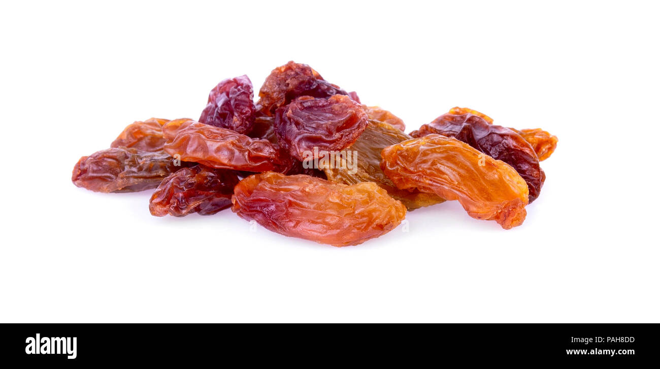 raisin is a dried grape isolated on white background Stock Photo - Alamy