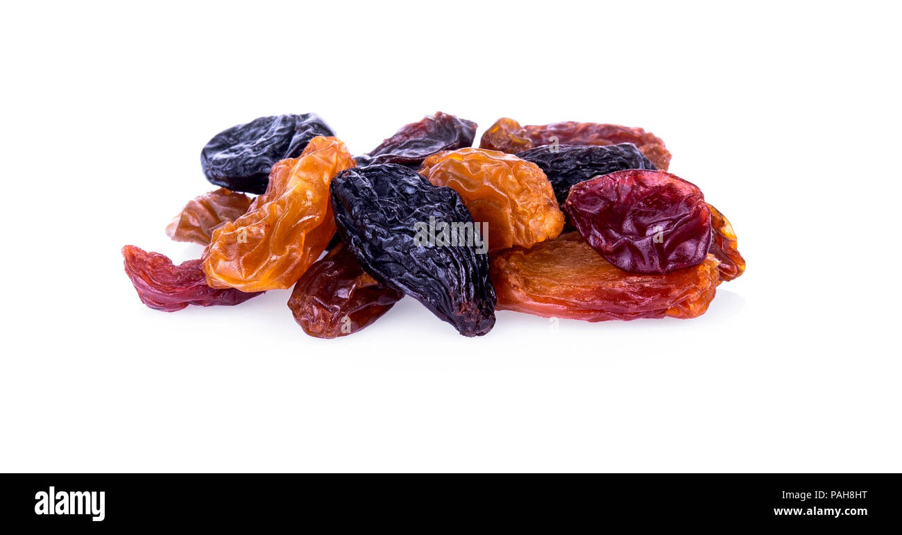 raisin is a dried grape isolated on white background Stock Photo - Alamy