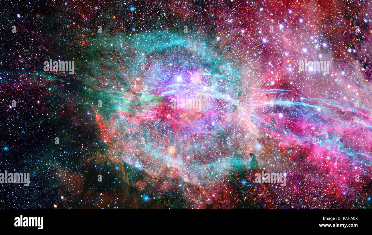Universe filled with stars, nebula and galaxy. Elements of this image ...