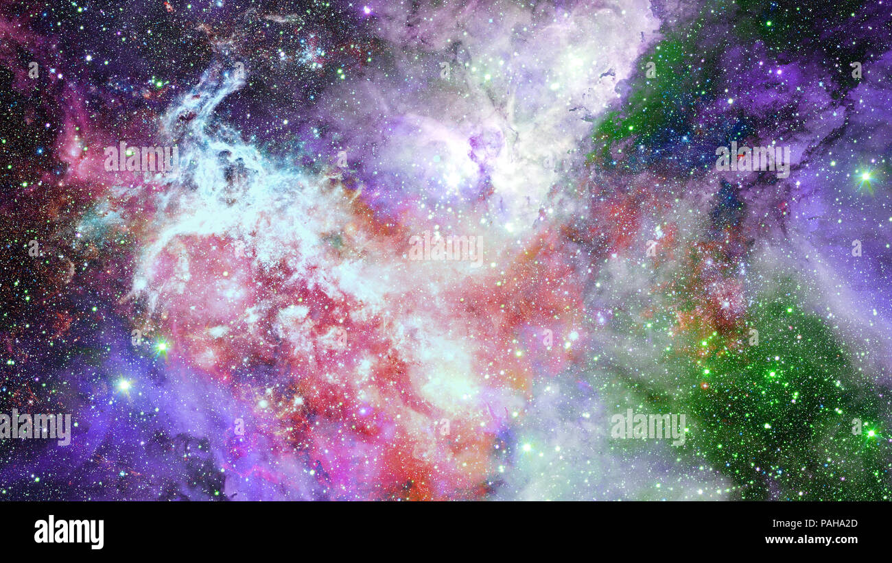 Galaxy and nebula. Elements of this Image Furnished by NASA Stock Photo ...
