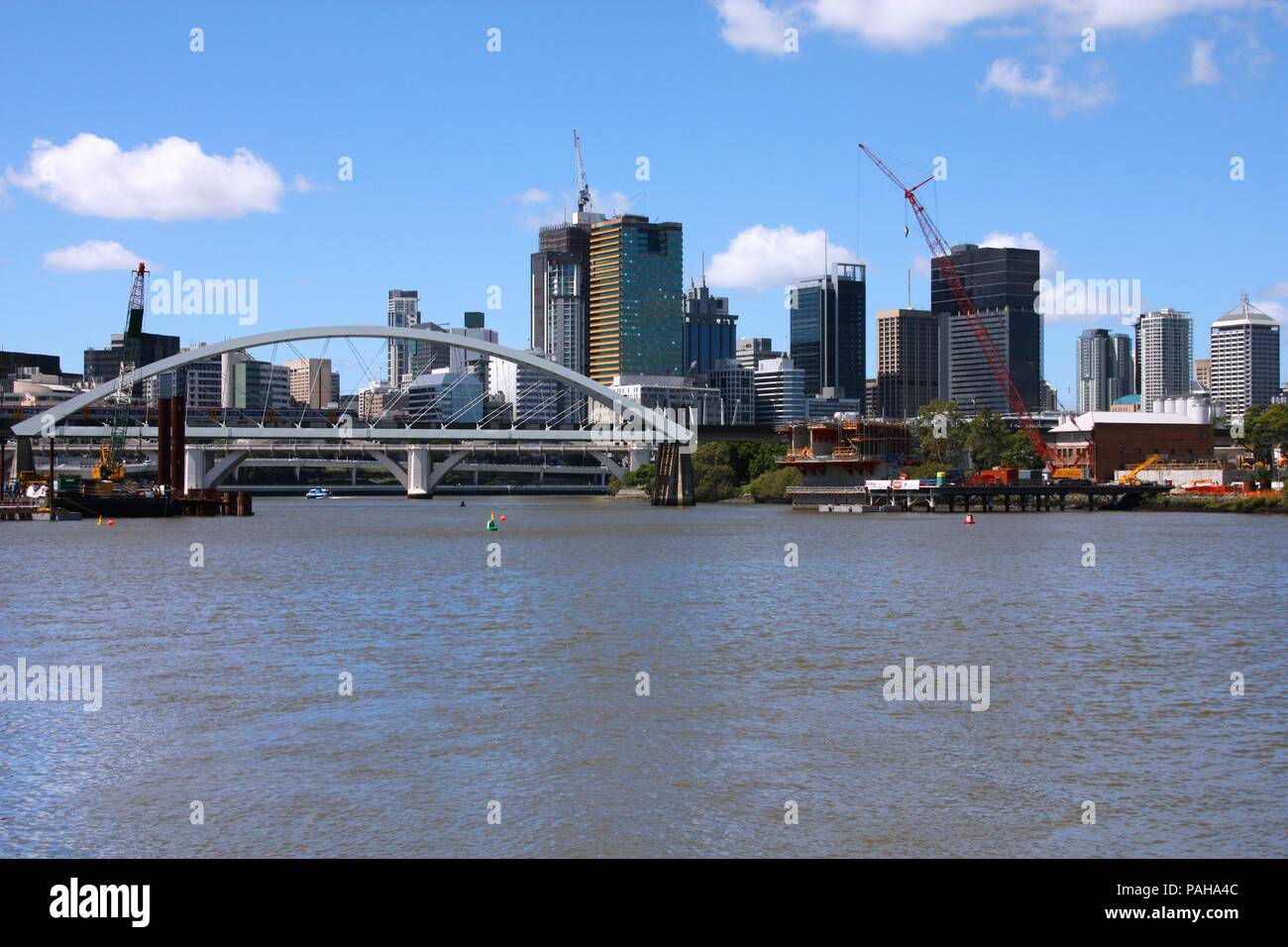 Brisbane, Australia - skyscraper skyline of Queensland capital city ...