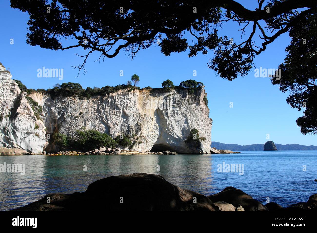 Stingray Bay at Coromandel peninsula. New Zealand, North Island Stock ...