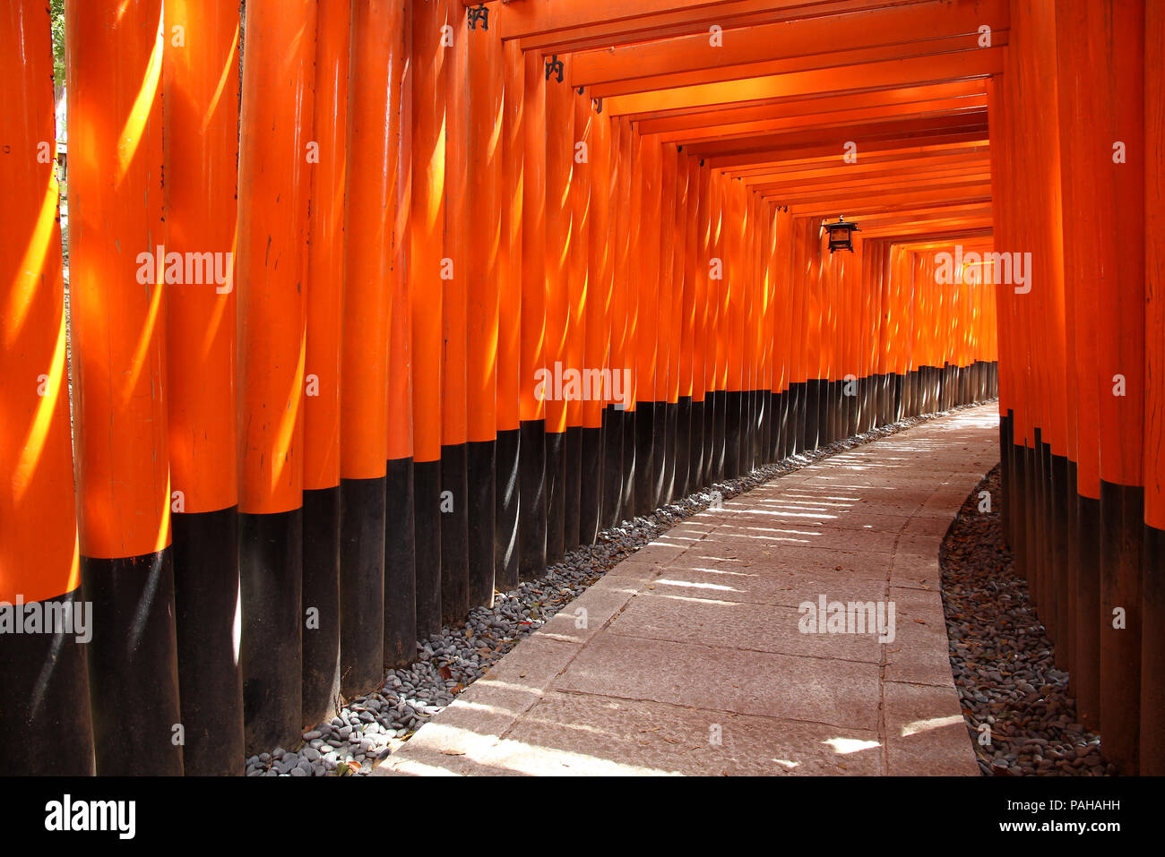 Fushimi Inari Taisha shrine in Kyoto prefecture of Japan. Famous shinto ...