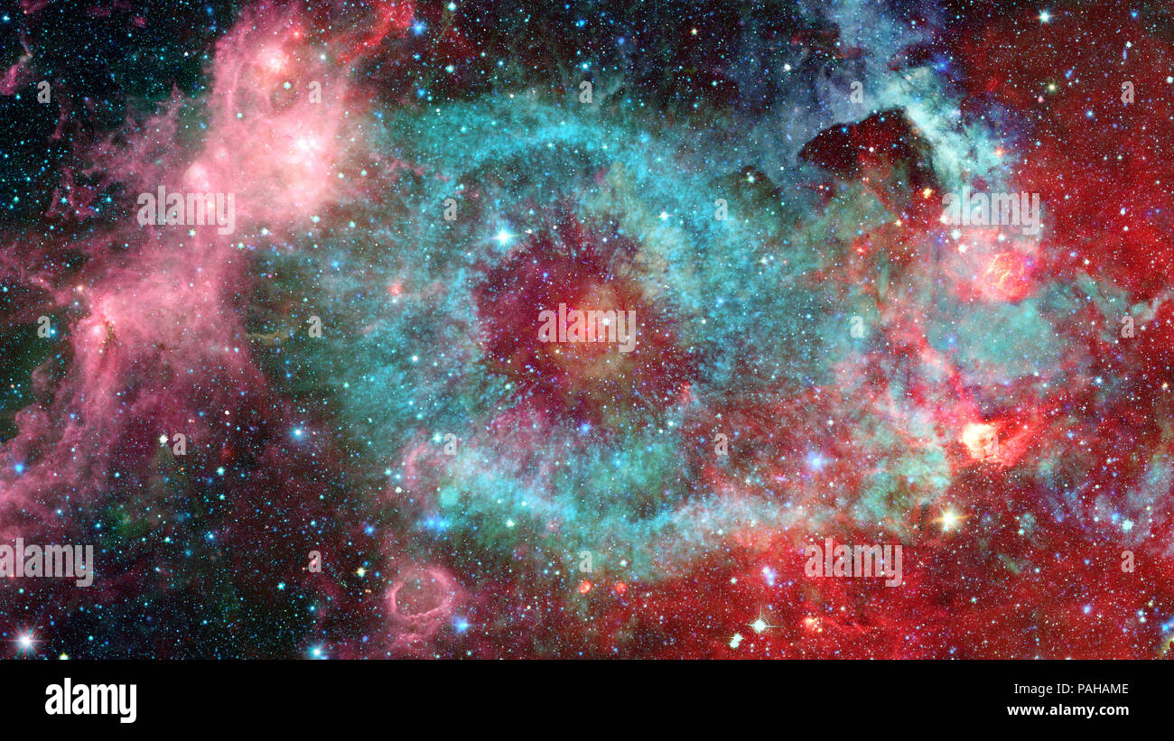 Nebula and stars in outer space. Elements of this image furnished by ...