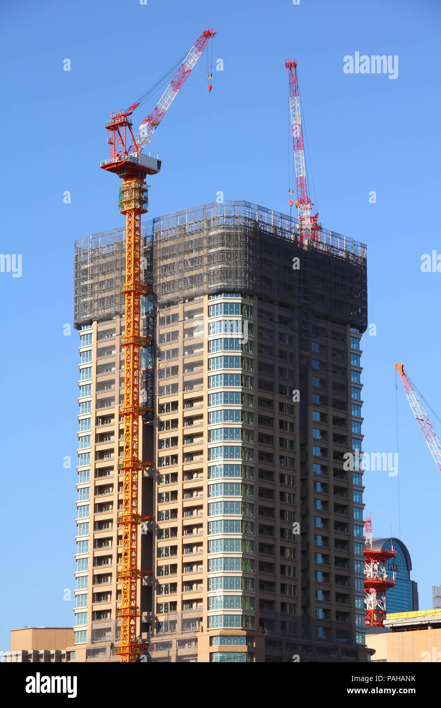 OSAKA, JAPAN - APRIL 27: Grand Front Osaka skyscraper under ...
