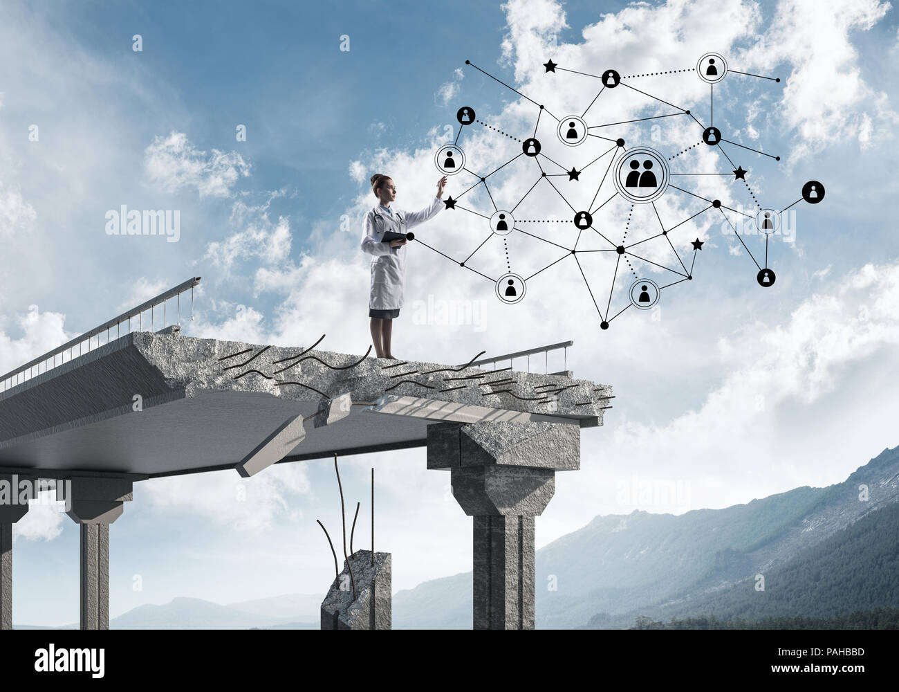 Solving medical problems by means of modern technologies Stock Photo ...