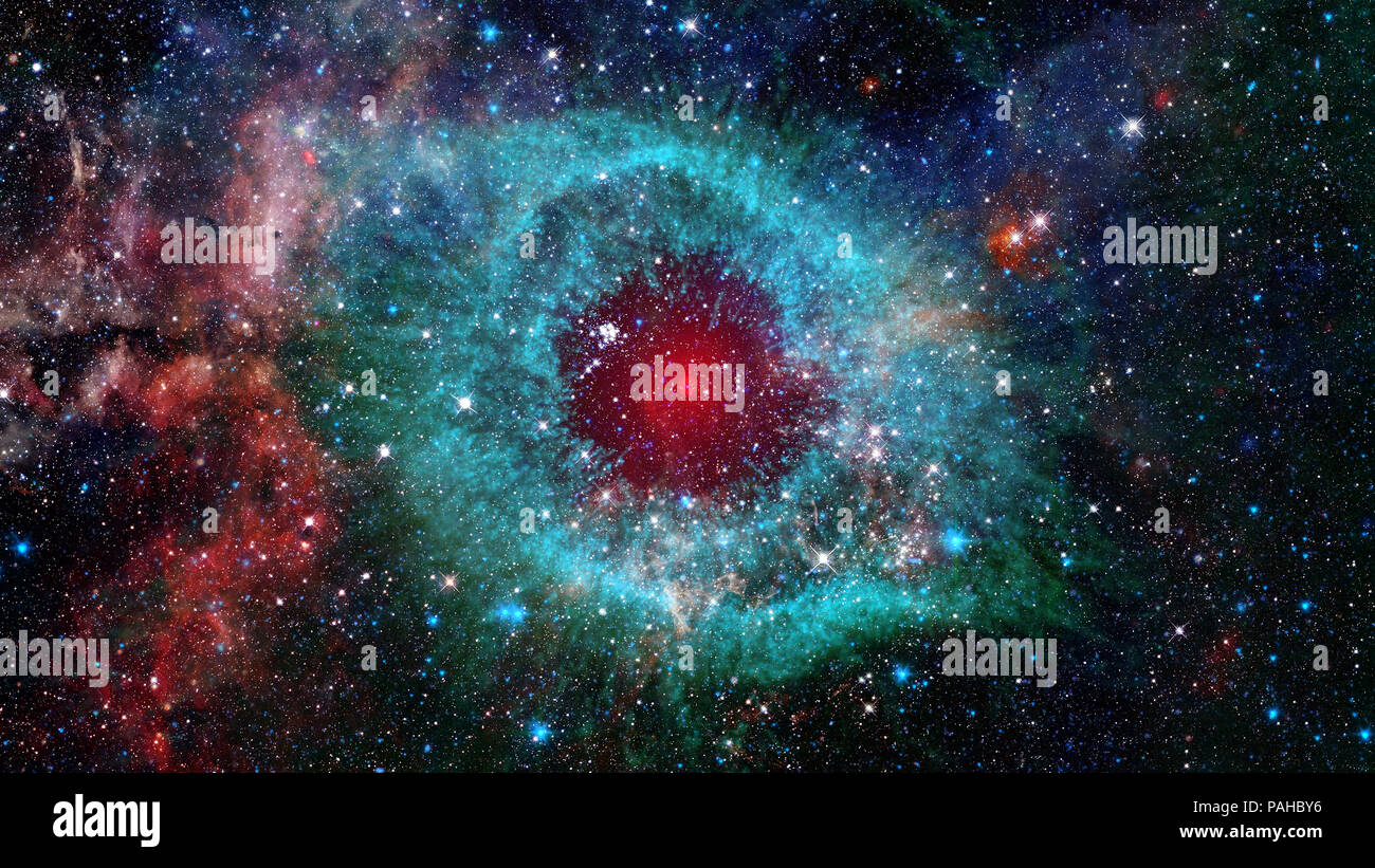 Stars of a planet and galaxy in a free space. Elements of this image ...