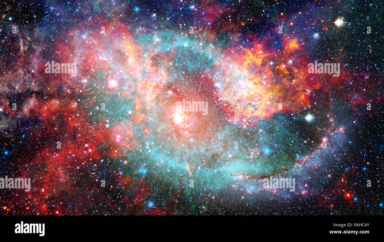 Spiral galaxy in space. Elements of this image furnished by NASA Stock ...
