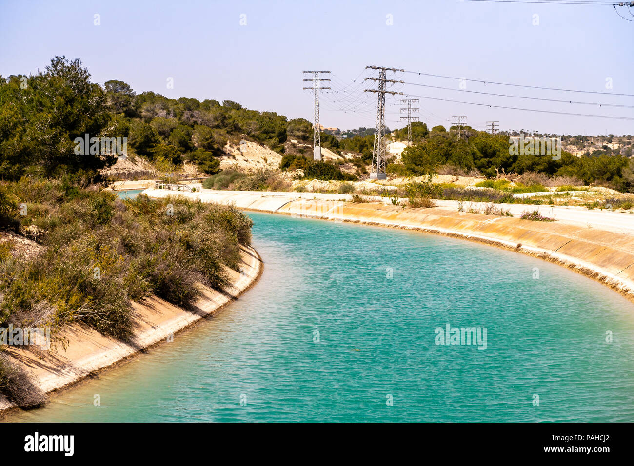 Water Viaduct in Spain transporting drinking water Stock Photo - Alamy