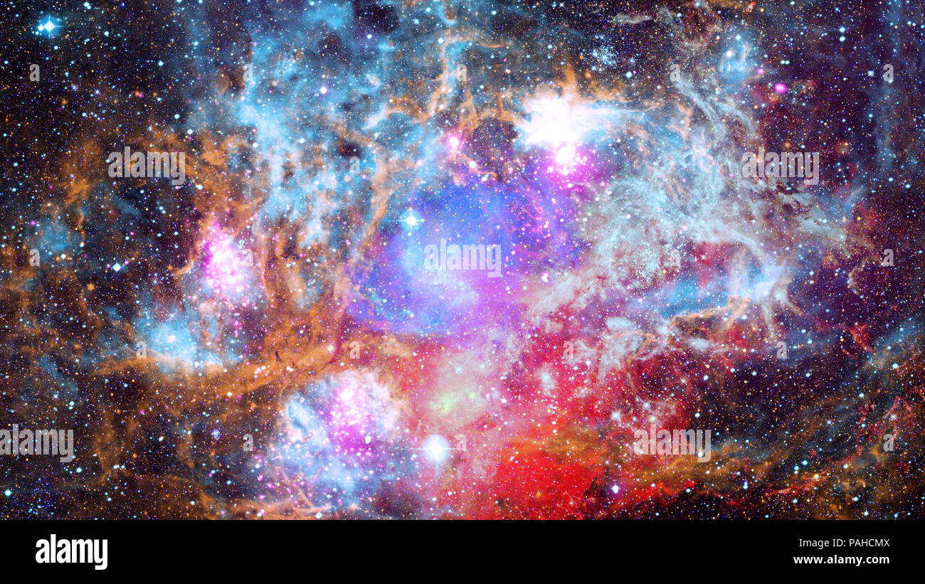Beautiful nebula and Galaxy. Elements of this Image Furnished by NASA ...