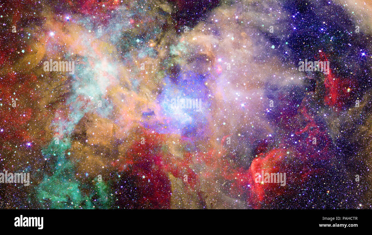 Nebula and stars in outer space. Elements of this image furnished by ...