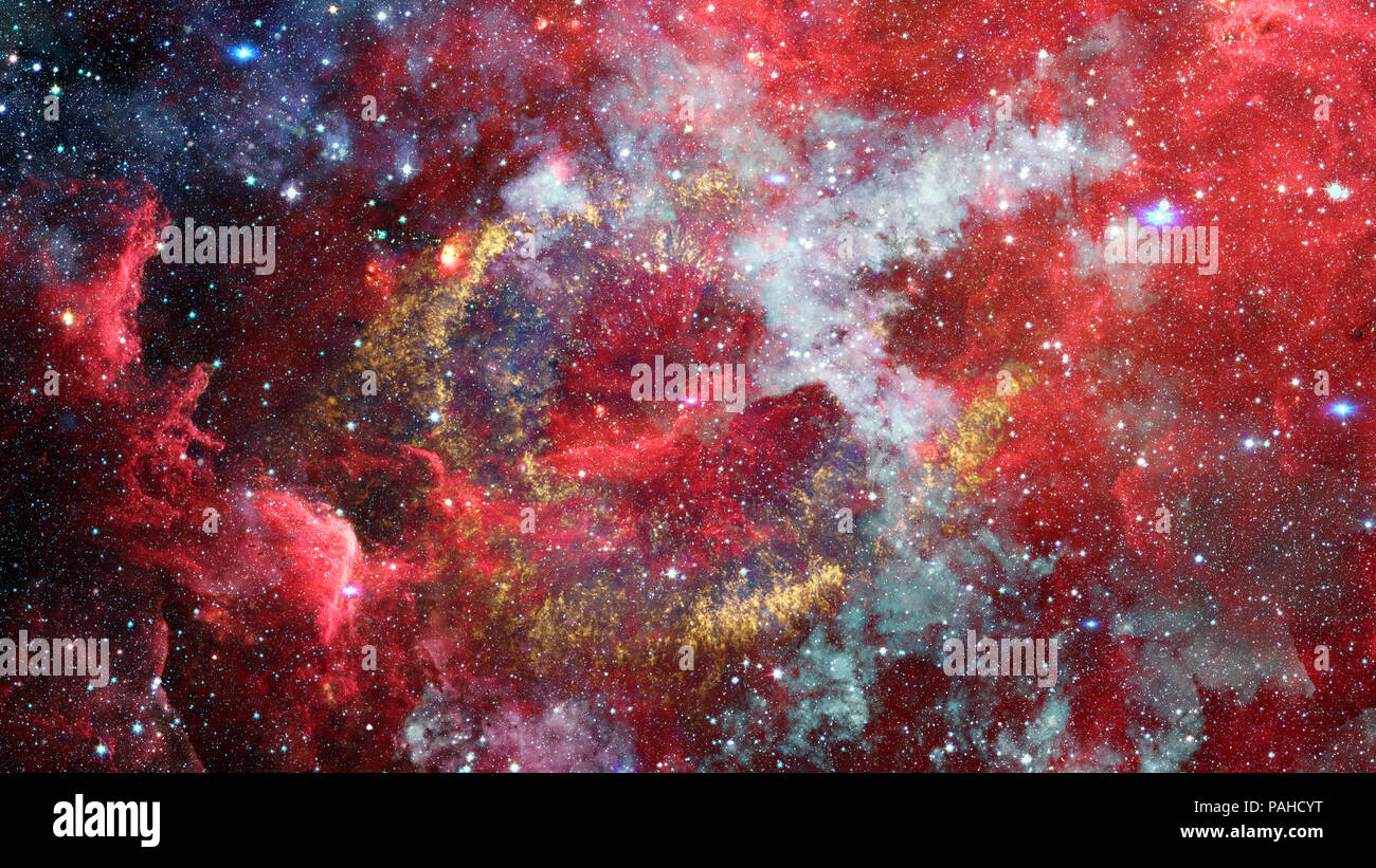 Deep space multicolor nebula stars and galaxies. Elements of this image ...