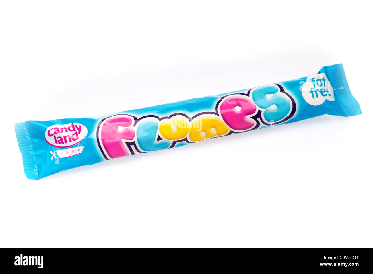 Flumps sweets on a white background Stock Photo - Alamy