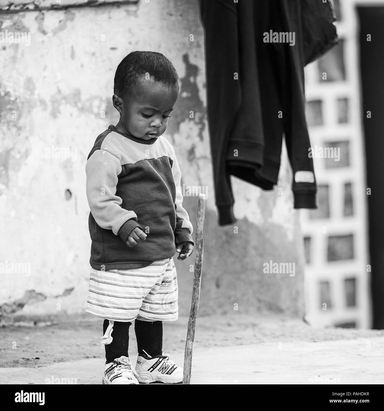 ANTANANARIVO, MADAGASCAR - JUNE 30, 2011: Unidentified Madagascar ...