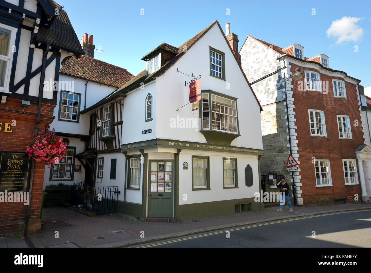 Bull house, Lewes, one time home of political activist and philosopher ...