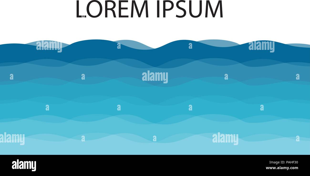 Vector illustration of waves texture background. water waves abstract ...