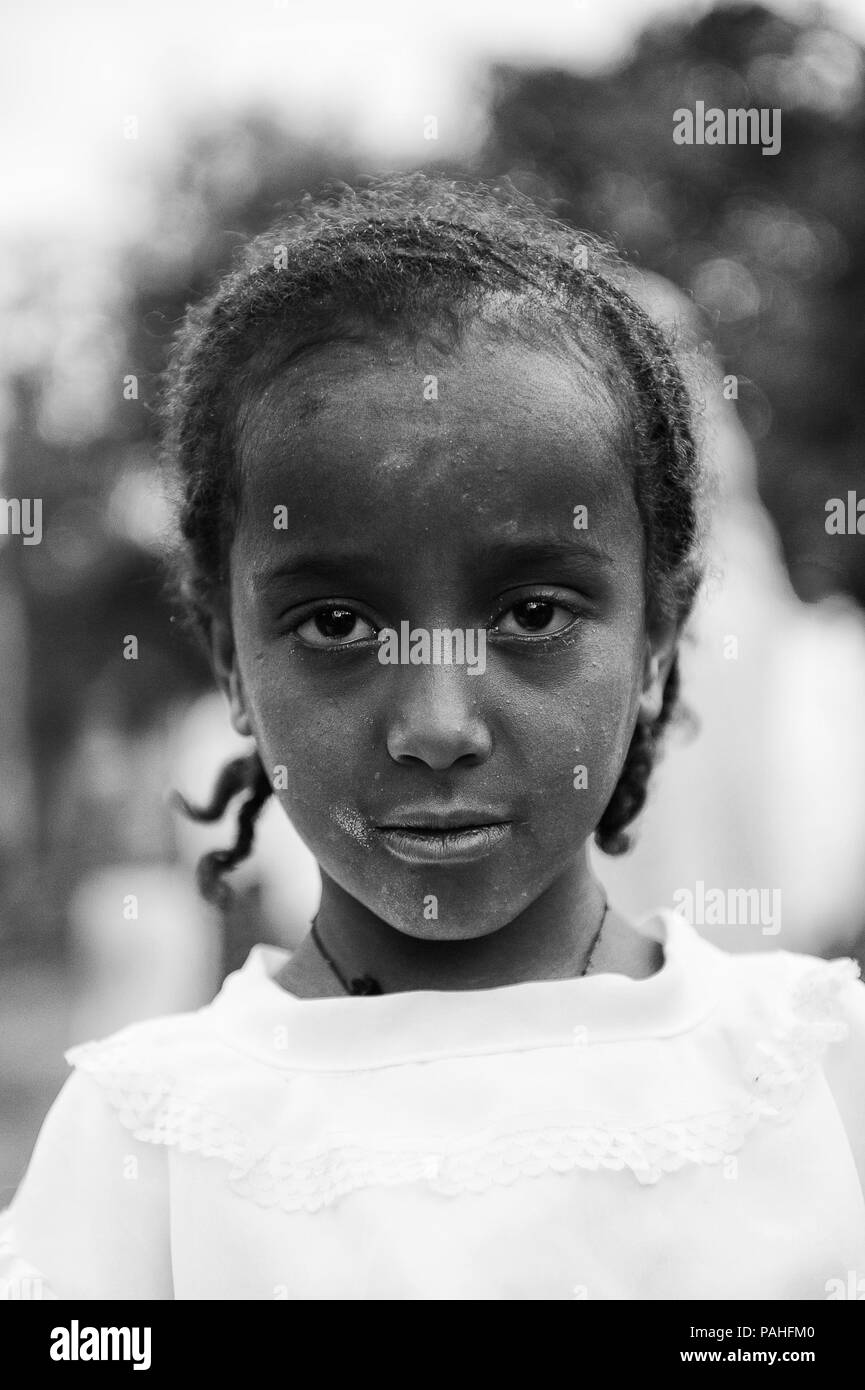 Ethiopian child ethiopia africa Black and White Stock Photos & Images ...