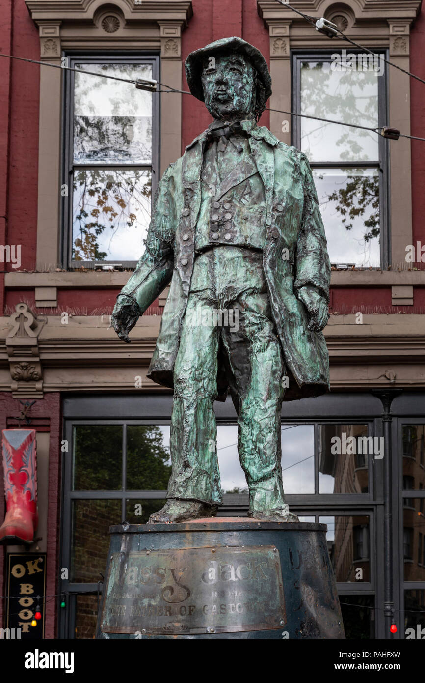 Gassy jack monument hi-res stock photography and images - Alamy