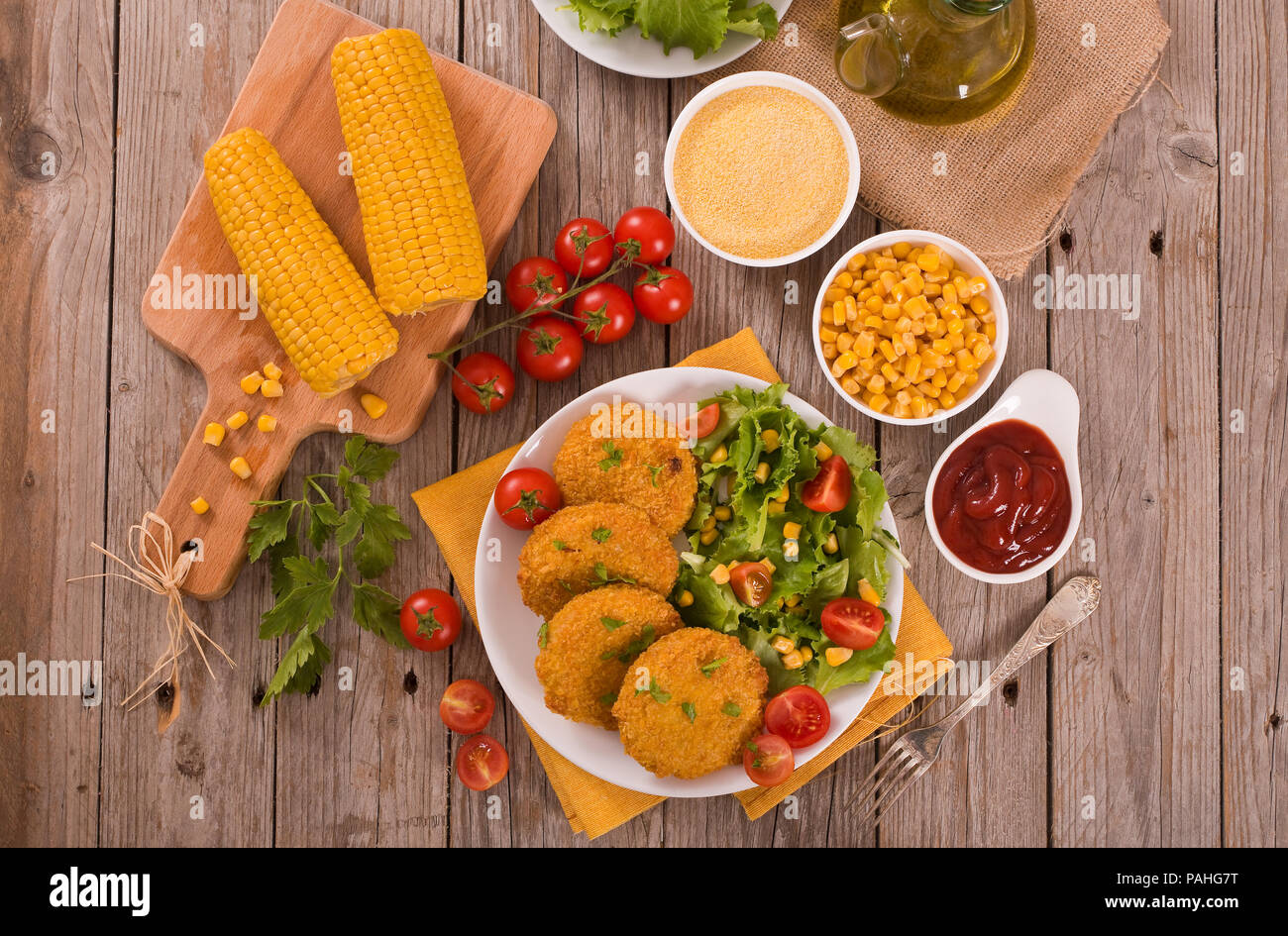 Burger sweetcorn hi-res stock photography and images - Alamy