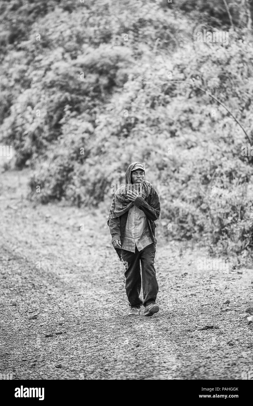 Group people walks in Black and White Stock Photos & Images - Alamy
