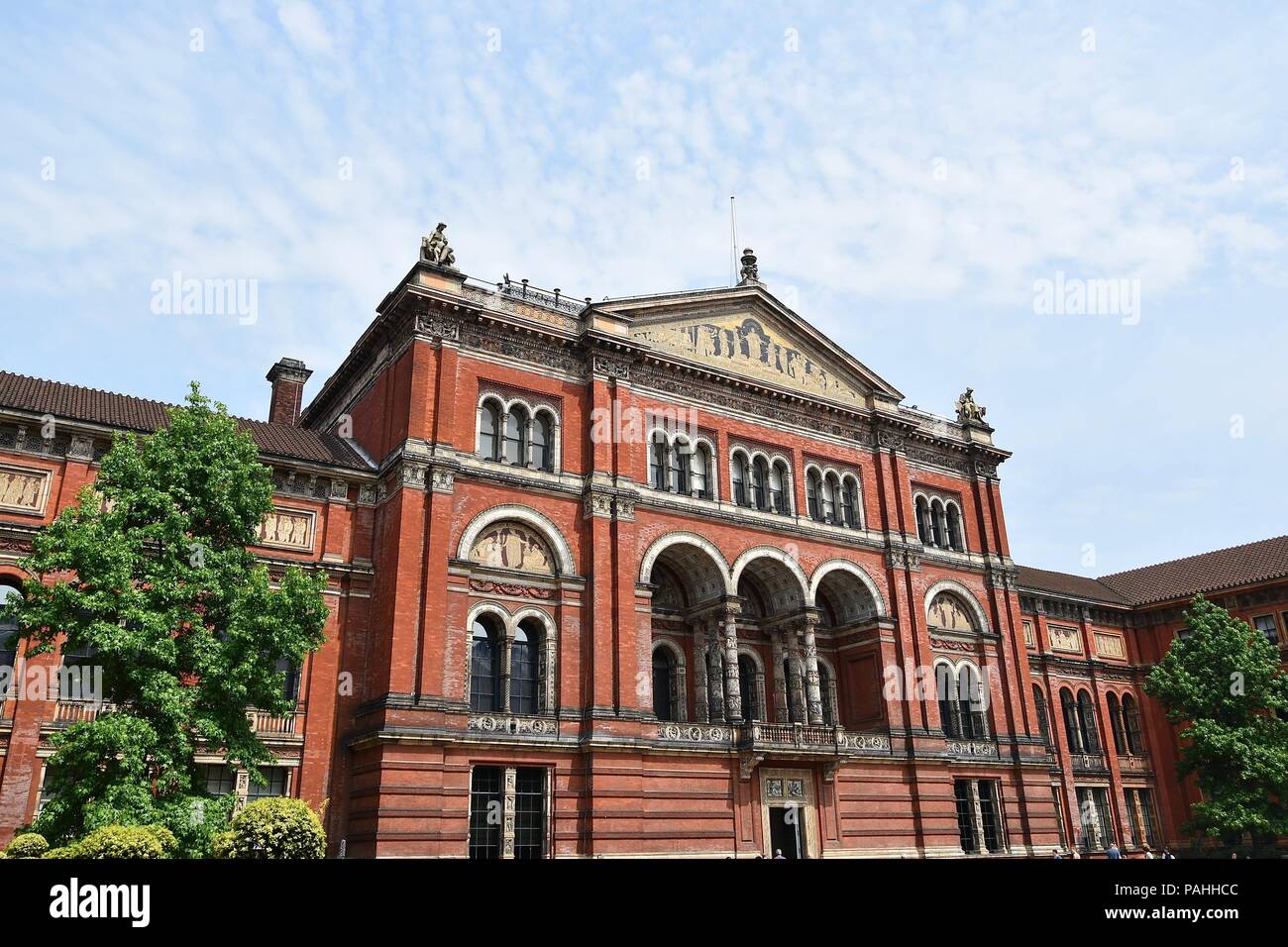A view of the Victorian Victoria and Albert Museum in Kensington, City ...