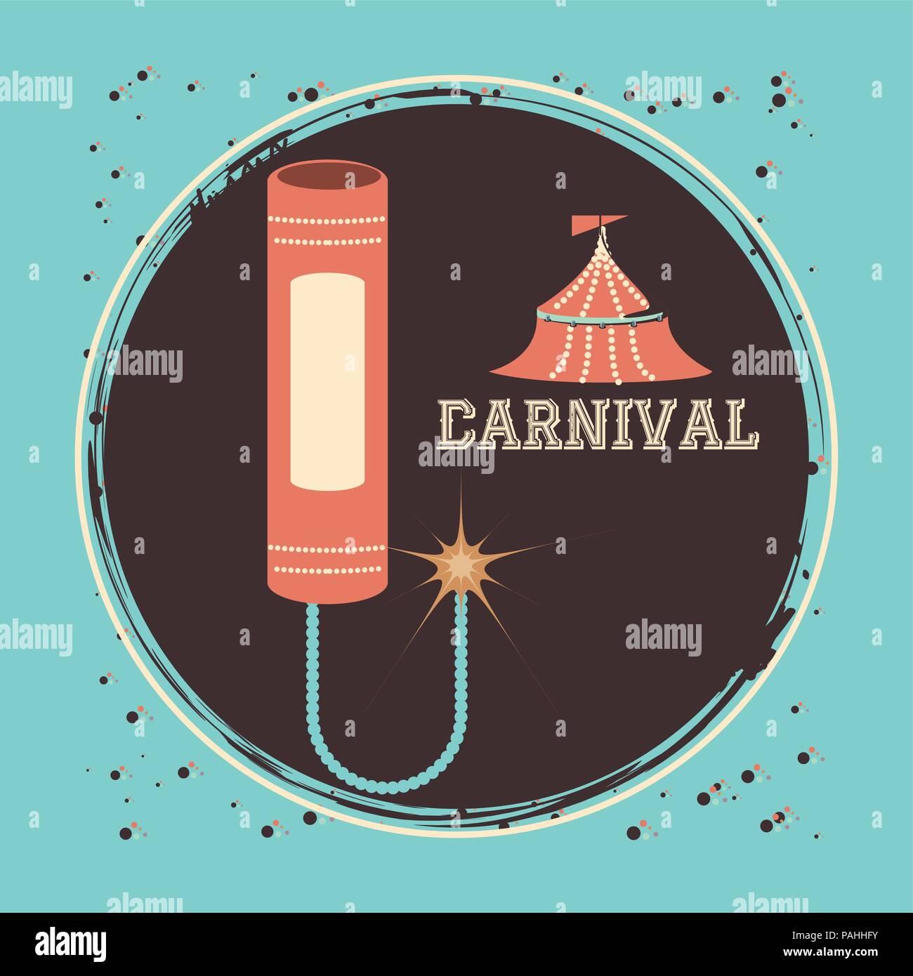 carnival fireworks rocket icon vector illustration design Stock Vector ...