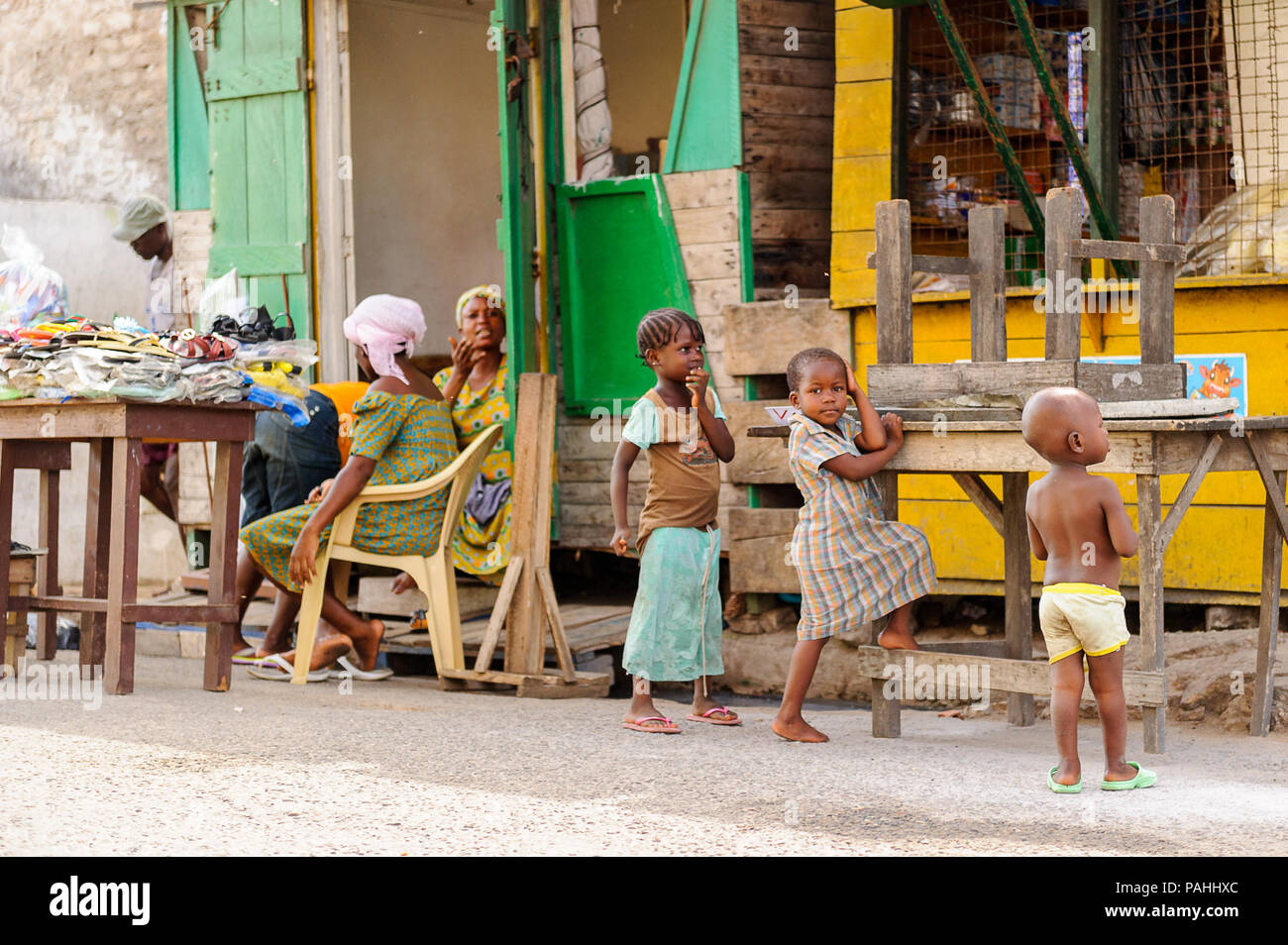 GHANA - MARCH 2, 2012: Children in Ghana, on March 2nd, 2012. People in ...