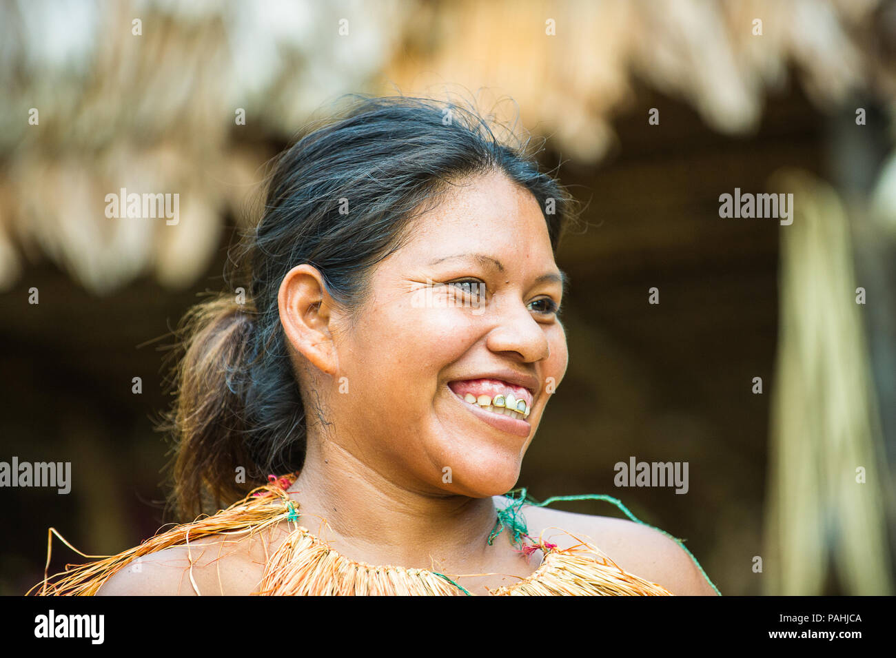 AMAZONIA, PERU - NOV 10, 2010: Unidentified Amazonian indigenous ...