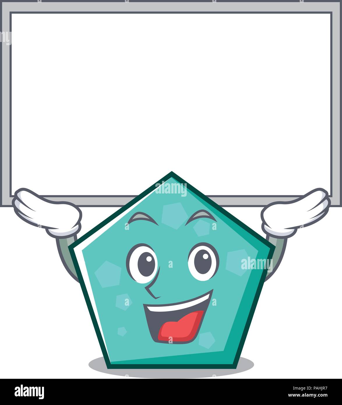 Up board pentagon character cartoon style Stock Vector Image & Art - Alamy