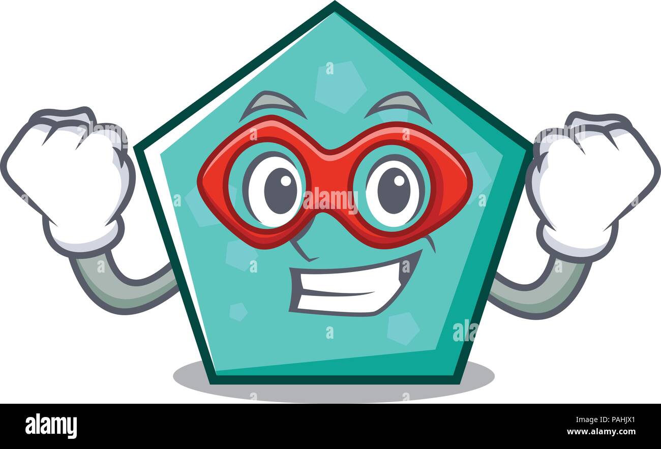 Superhero pentagon character cartoon style Stock Vector Image & Art - Alamy