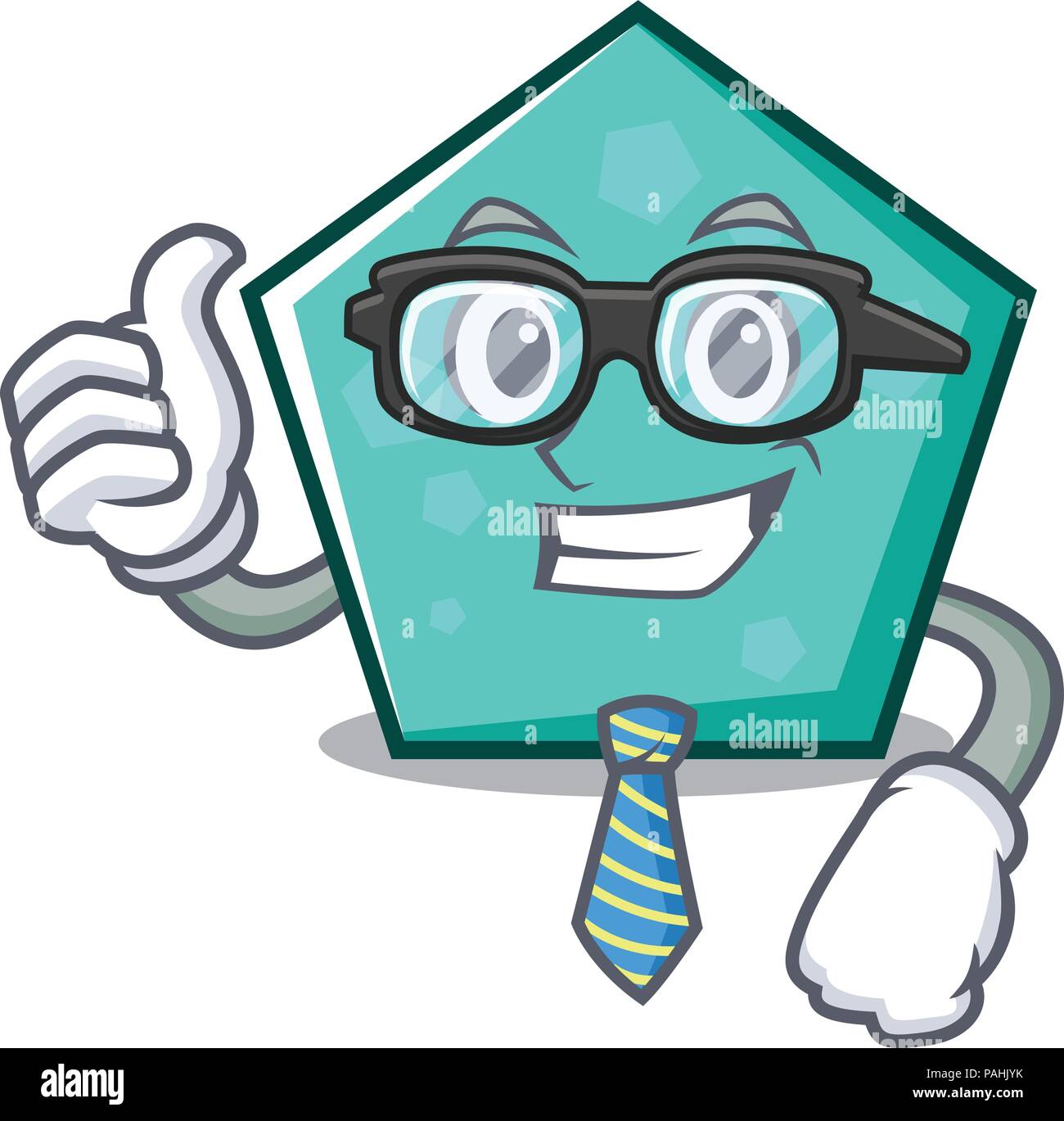 Businessman pentagon character cartoon style Stock Vector Image & Art ...