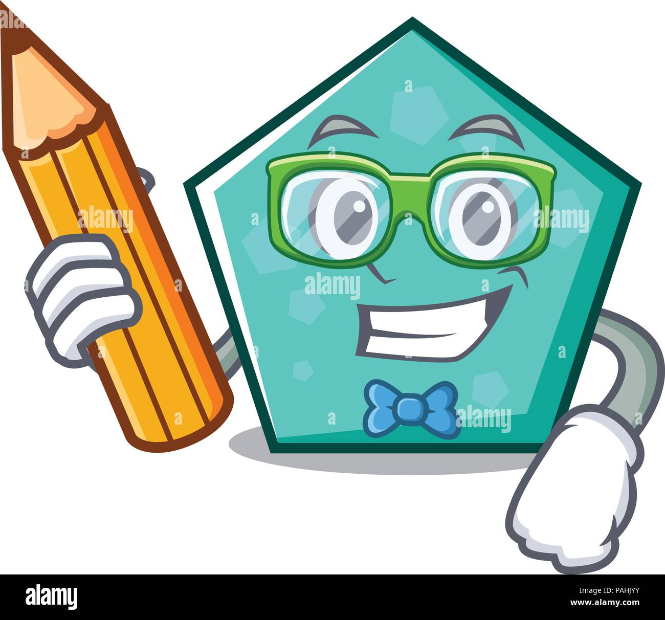 Student pentagon character cartoon style Stock Vector Image & Art - Alamy