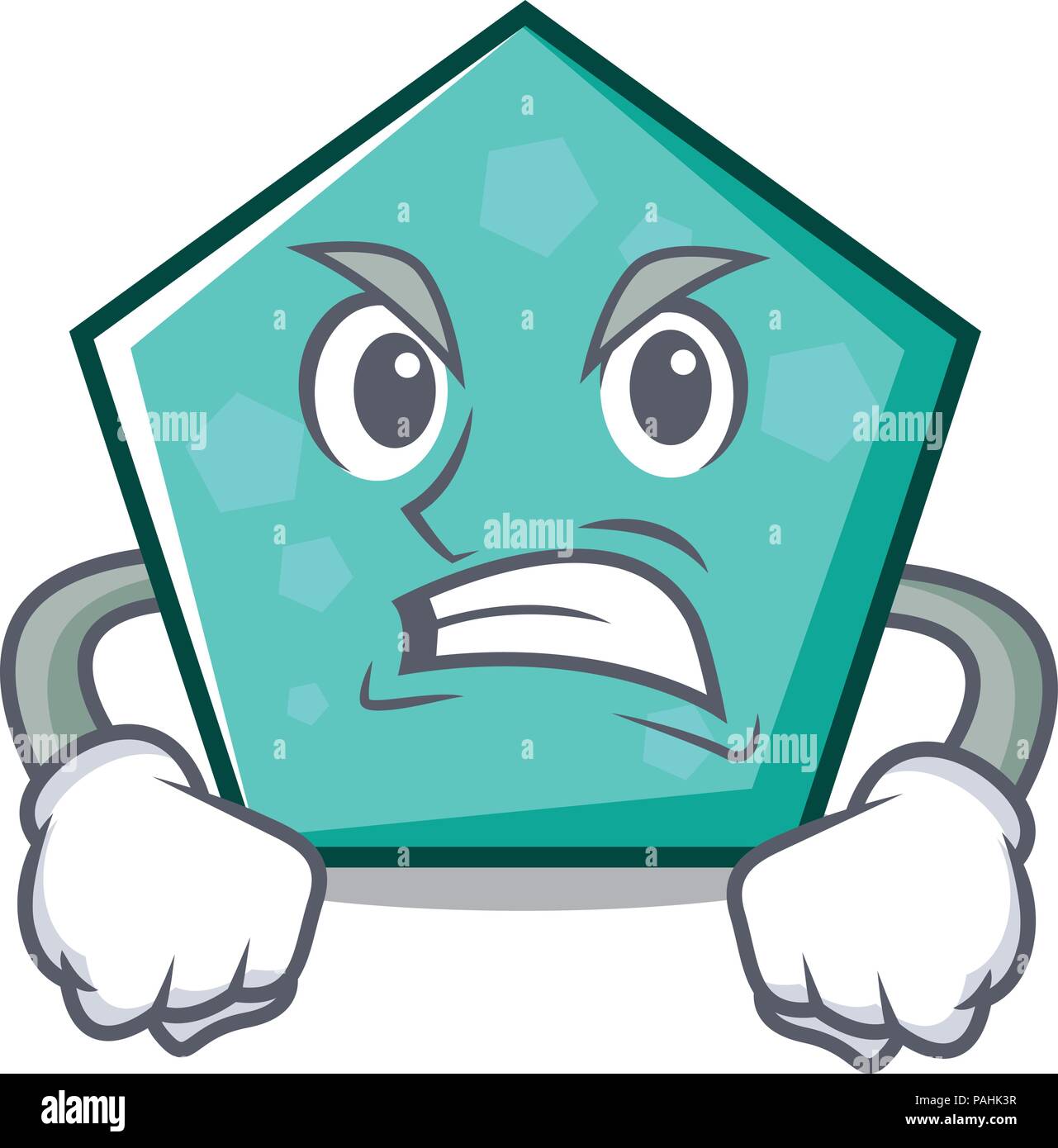 Angry pentagon mascot cartoon style Stock Vector Image & Art - Alamy