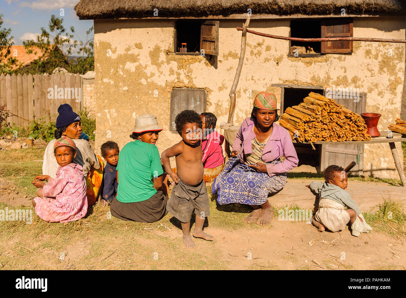 ANTANANARIVO, MADAGASCAR - JUNE 30, 2011: Unidentified Madagascar woman ...