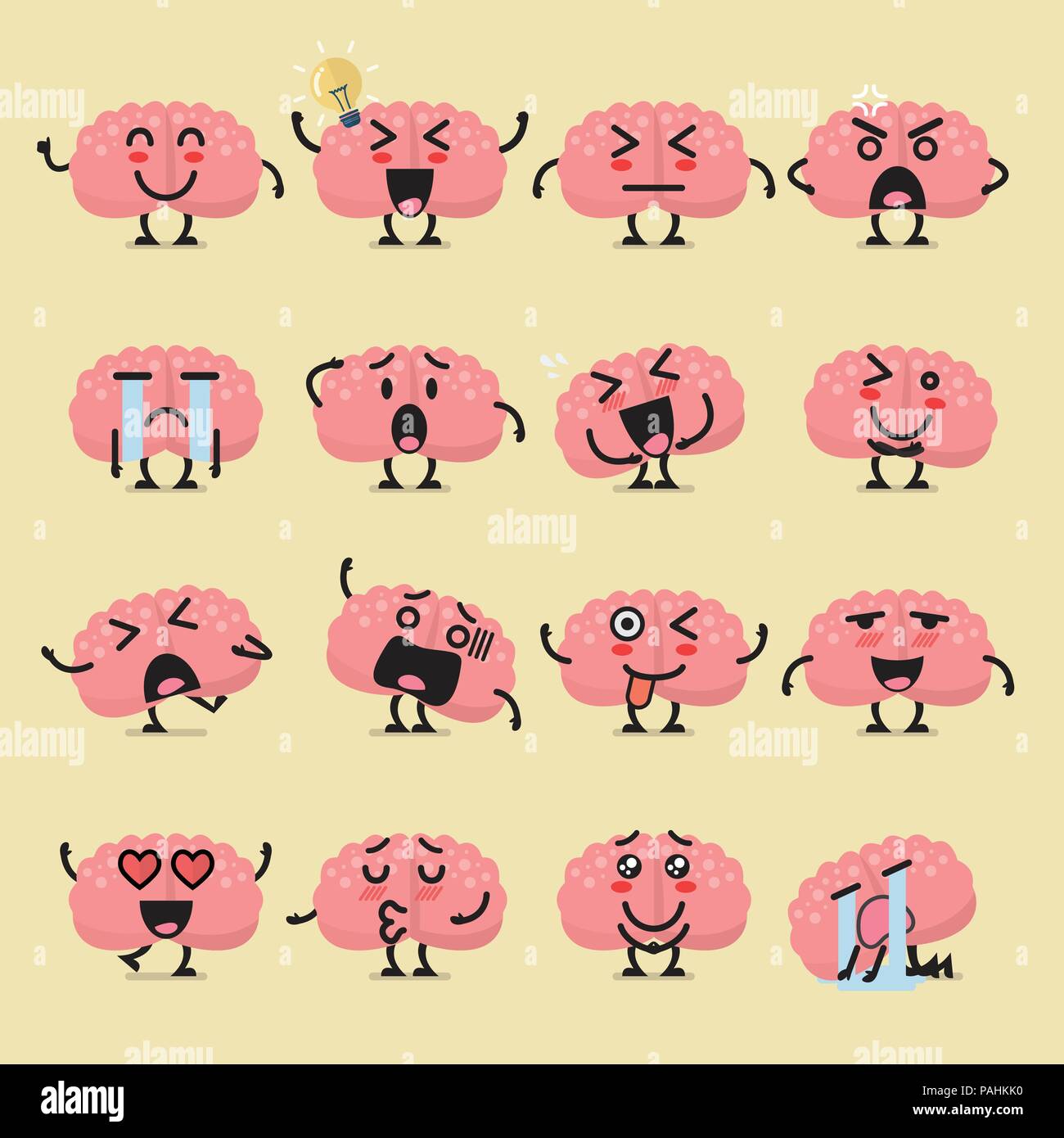 Laughing brain Stock Vector Images - Alamy