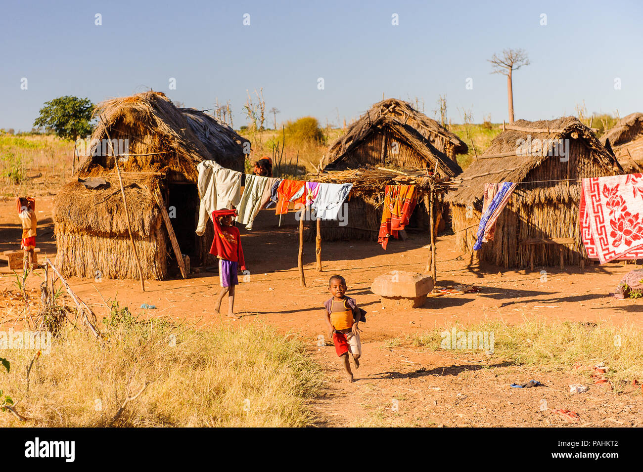 ANTANANARIVO, MADAGASCAR - JULY 3, 2011: Unidentified Madagascar people ...