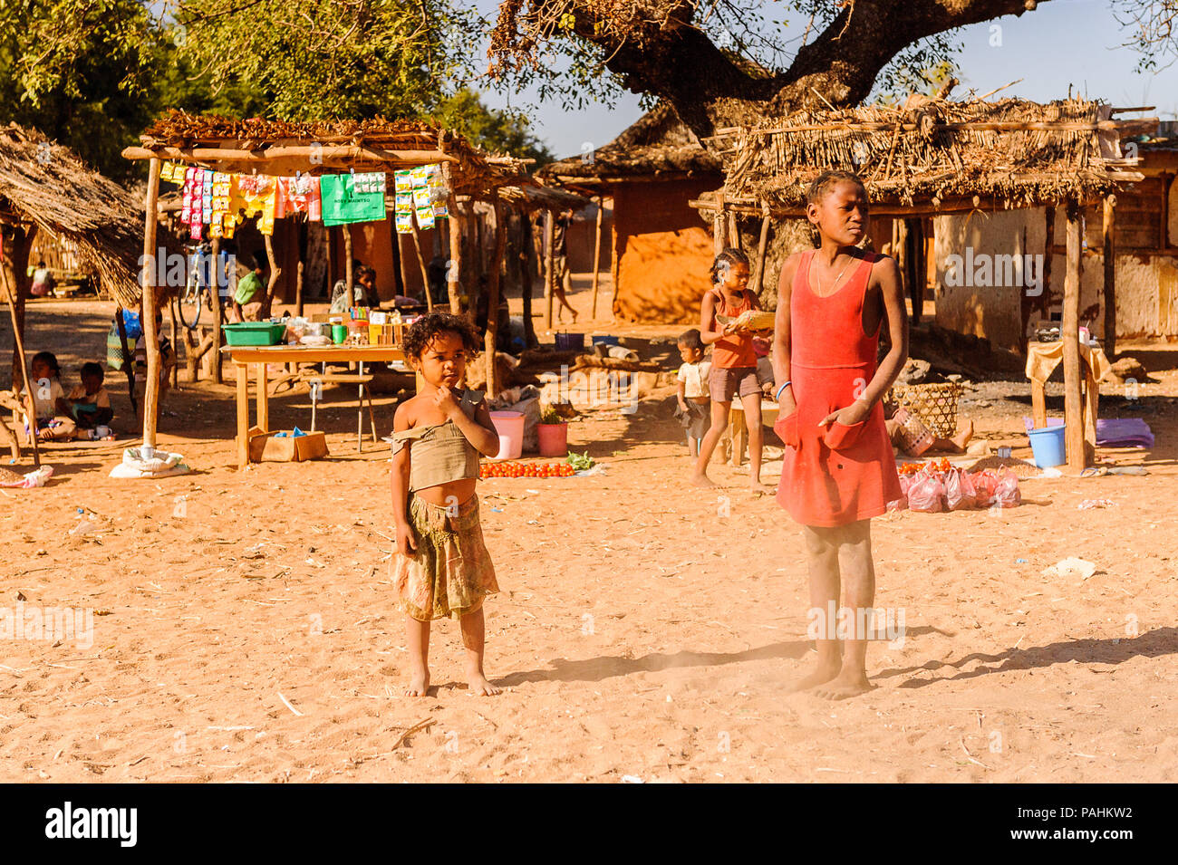 ANTANANARIVO, MADAGASCAR - JULY 3, 2011: Unidentified Madagascar ...