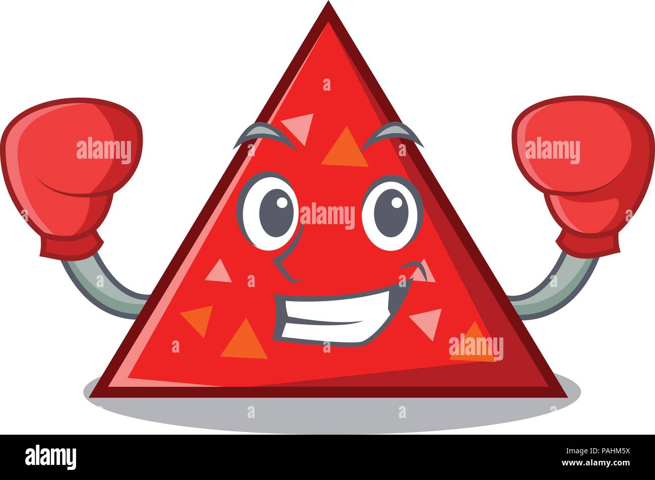 Boxing triangel character cartoon style Stock Vector Image & Art - Alamy