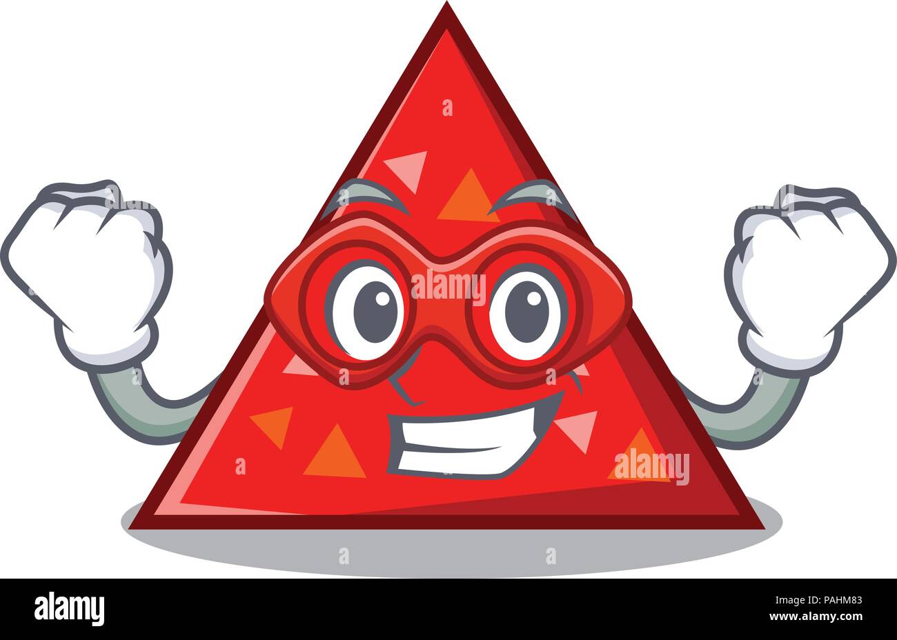 Super hero triangel character cartoon style Stock Vector Image & Art ...