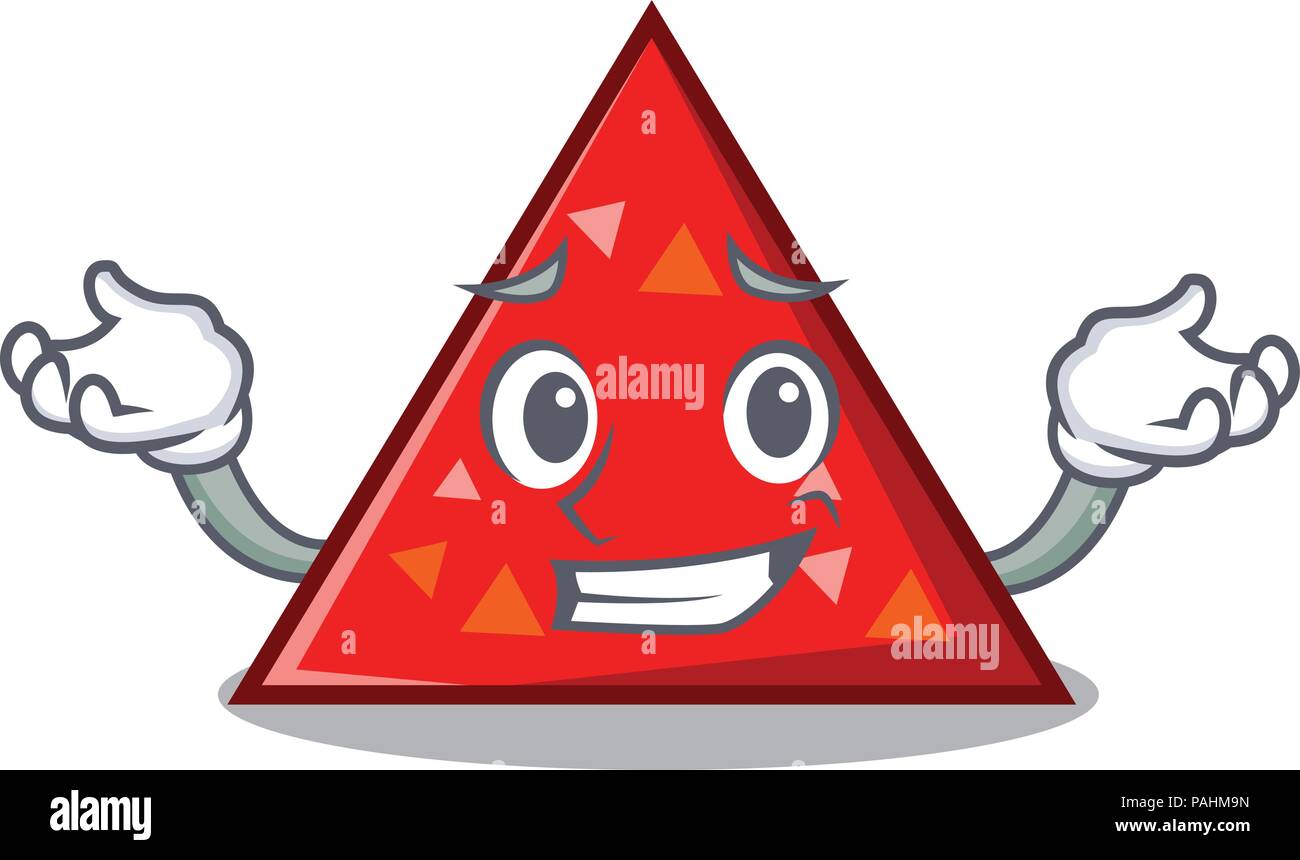 Grinning triangel character cartoon style Stock Vector Image & Art - Alamy