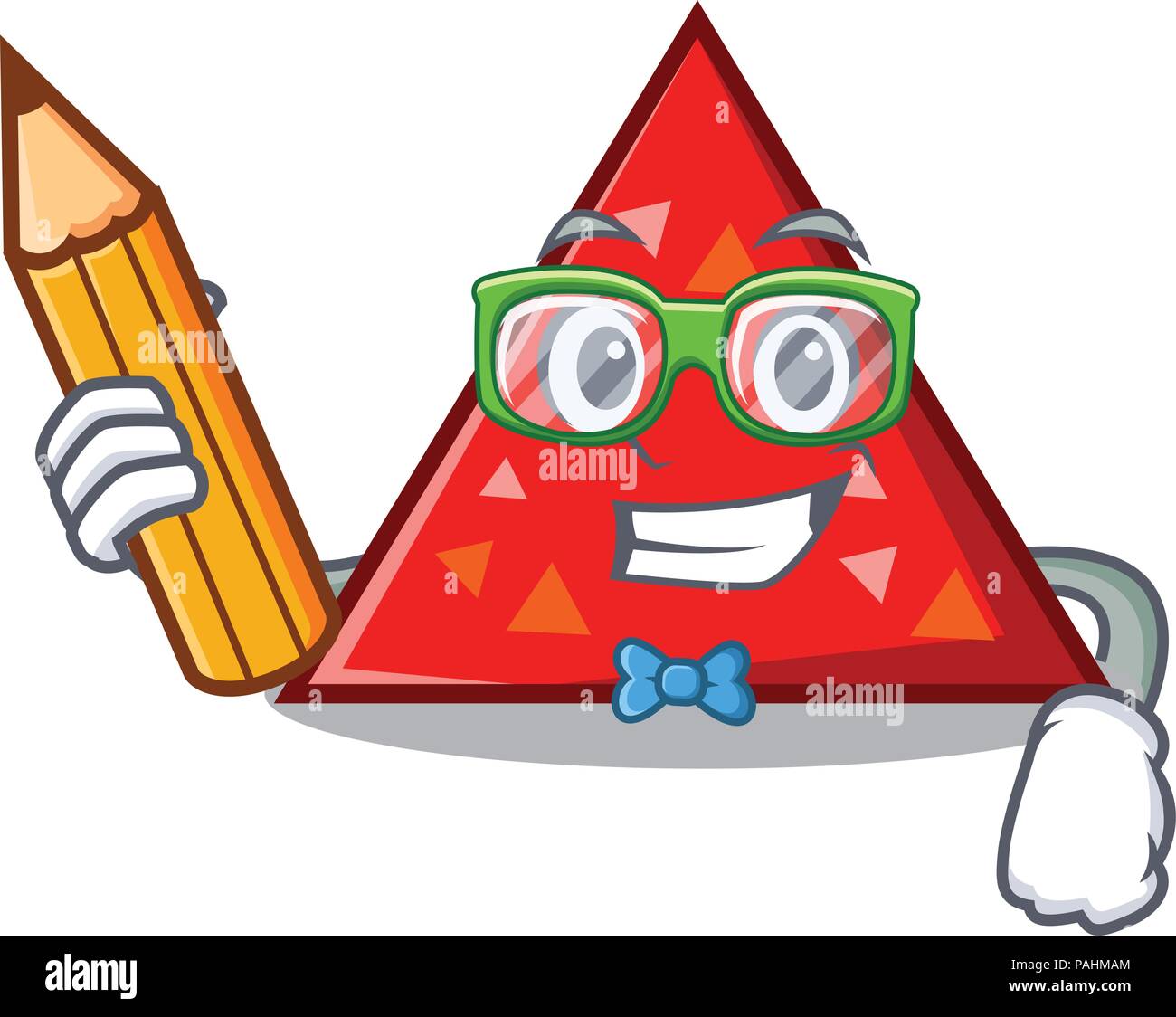 Student triangel character cartoon style Stock Vector Image & Art - Alamy