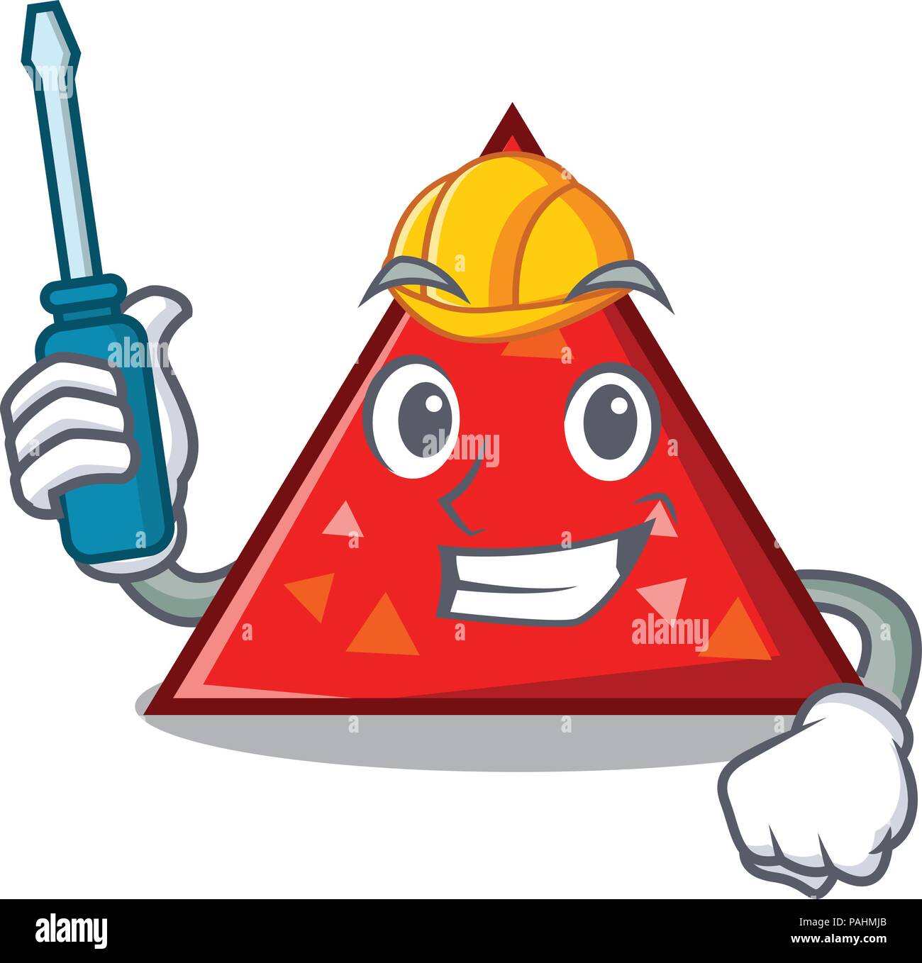 Automotive triangel mascot cartoon style Stock Vector Image & Art - Alamy