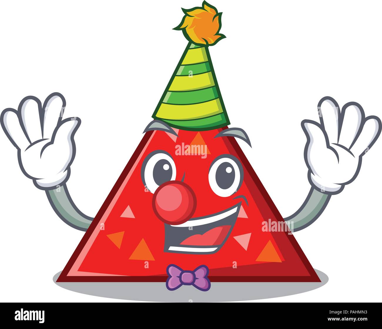 Clown triangel mascot cartoon style Stock Vector Image & Art - Alamy