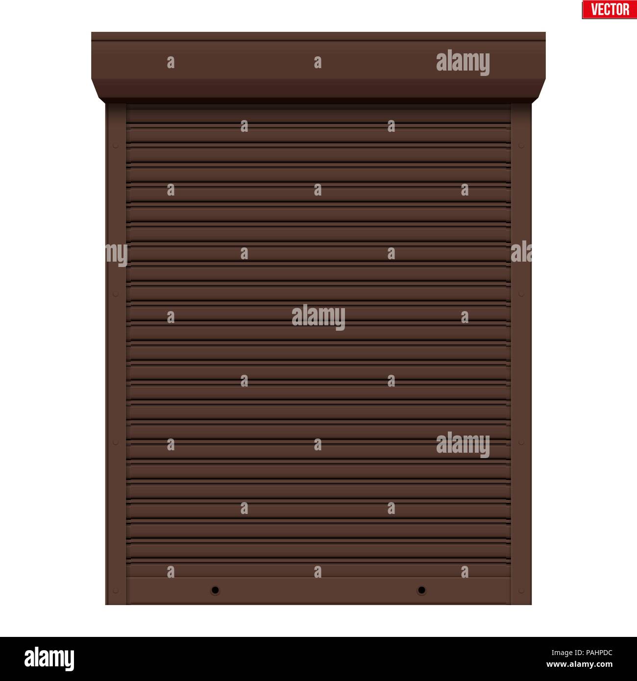 White Roller Shutters Isolated Stock Vector Image & Art - Alamy
