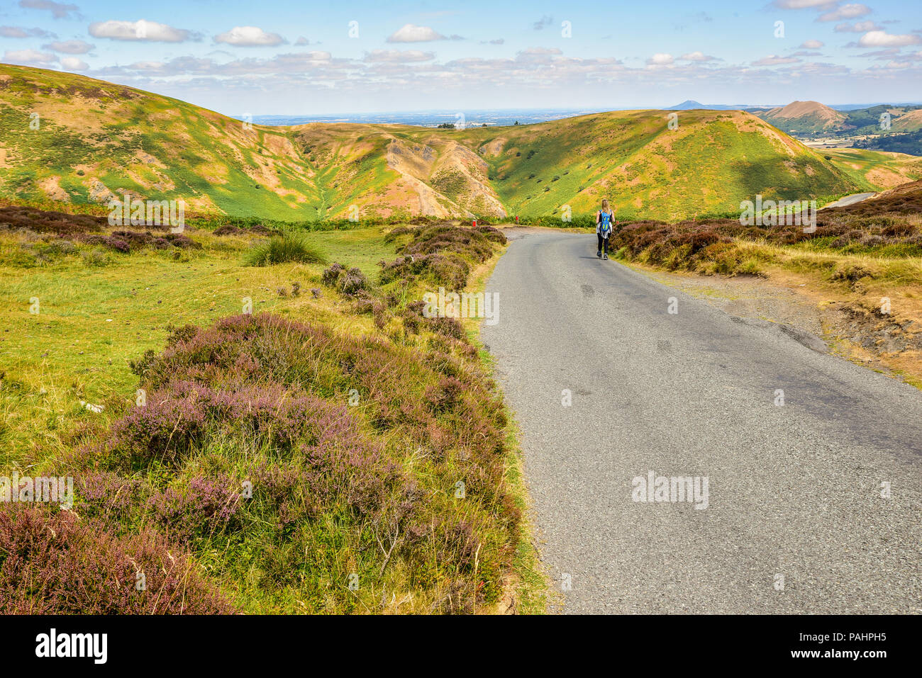 A view from Long Mynd in the Shropshire hills Stock Photo - Alamy