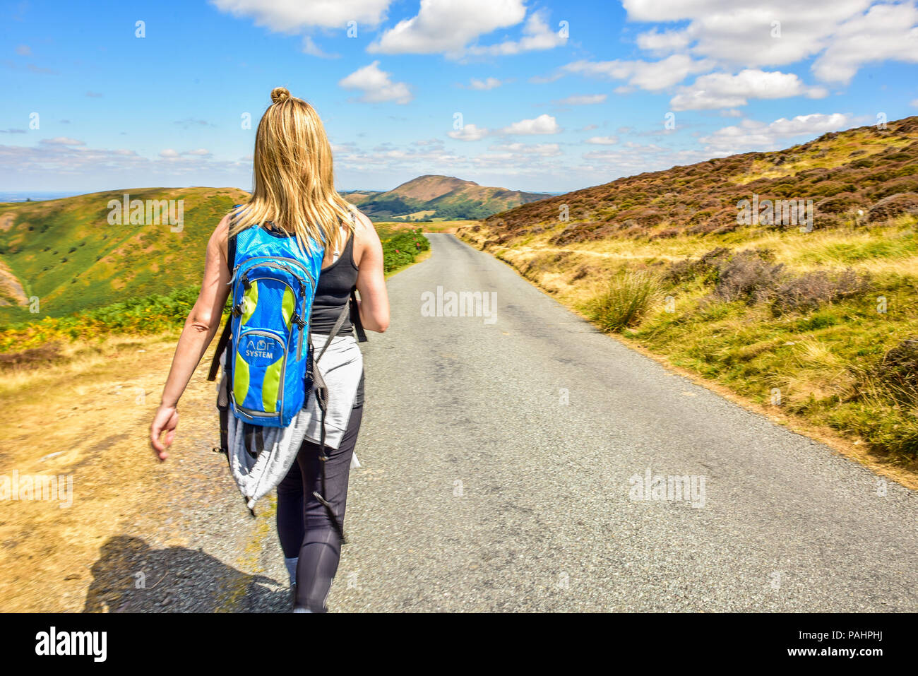 A view from Long Mynd in the Shropshire hills Stock Photo - Alamy