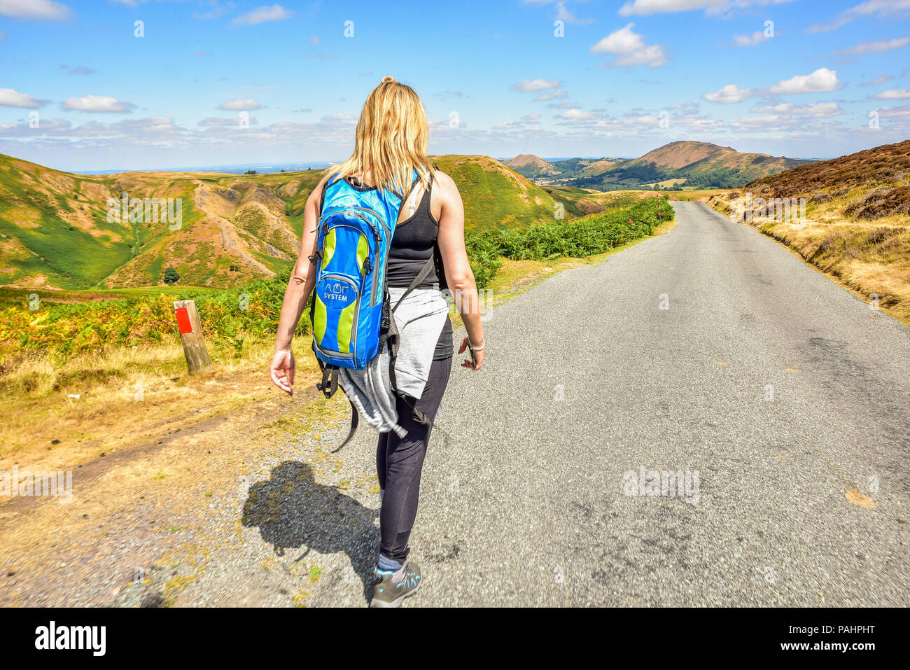 A view from Long Mynd in the Shropshire hills Stock Photo - Alamy