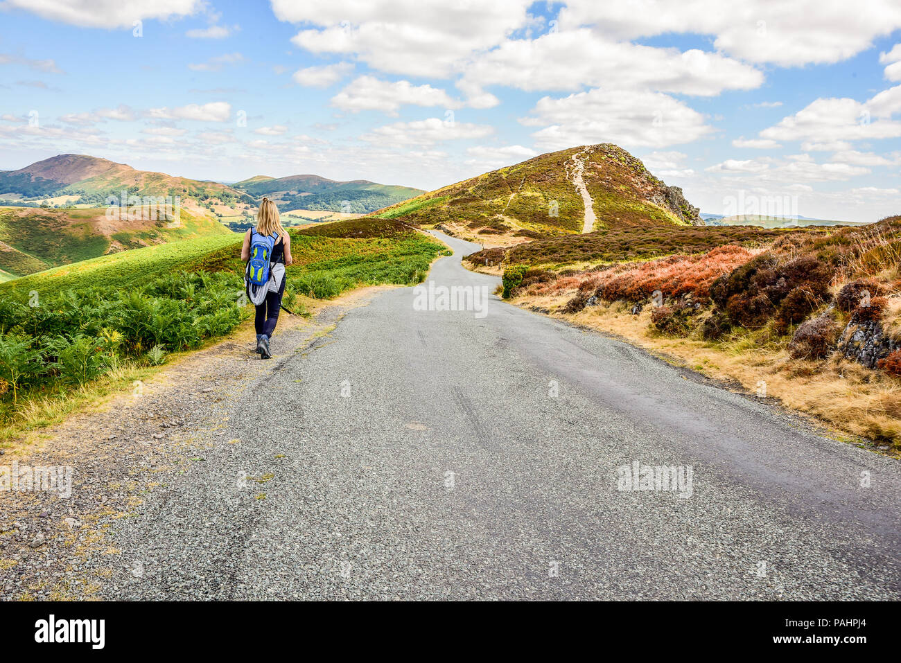 A view from Long Mynd in the Shropshire hills Stock Photo - Alamy