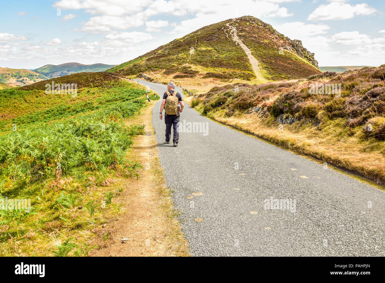 A view from Long Mynd in the Shropshire hills Stock Photo - Alamy